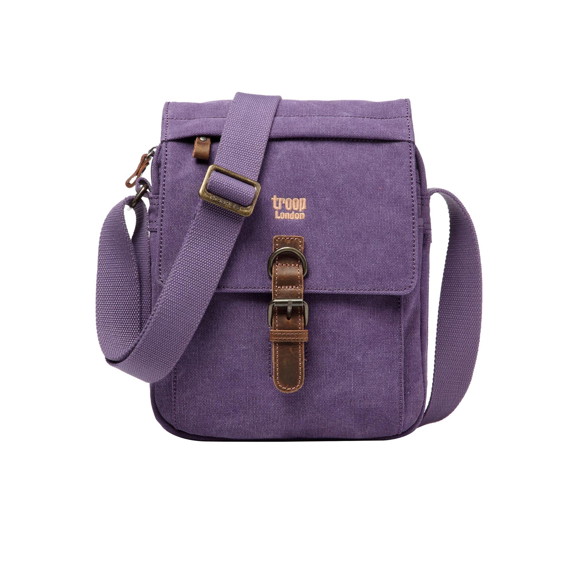 Classic Shoulder Bag - Purple Canvas Backpack – Premium Travel & Work ...
