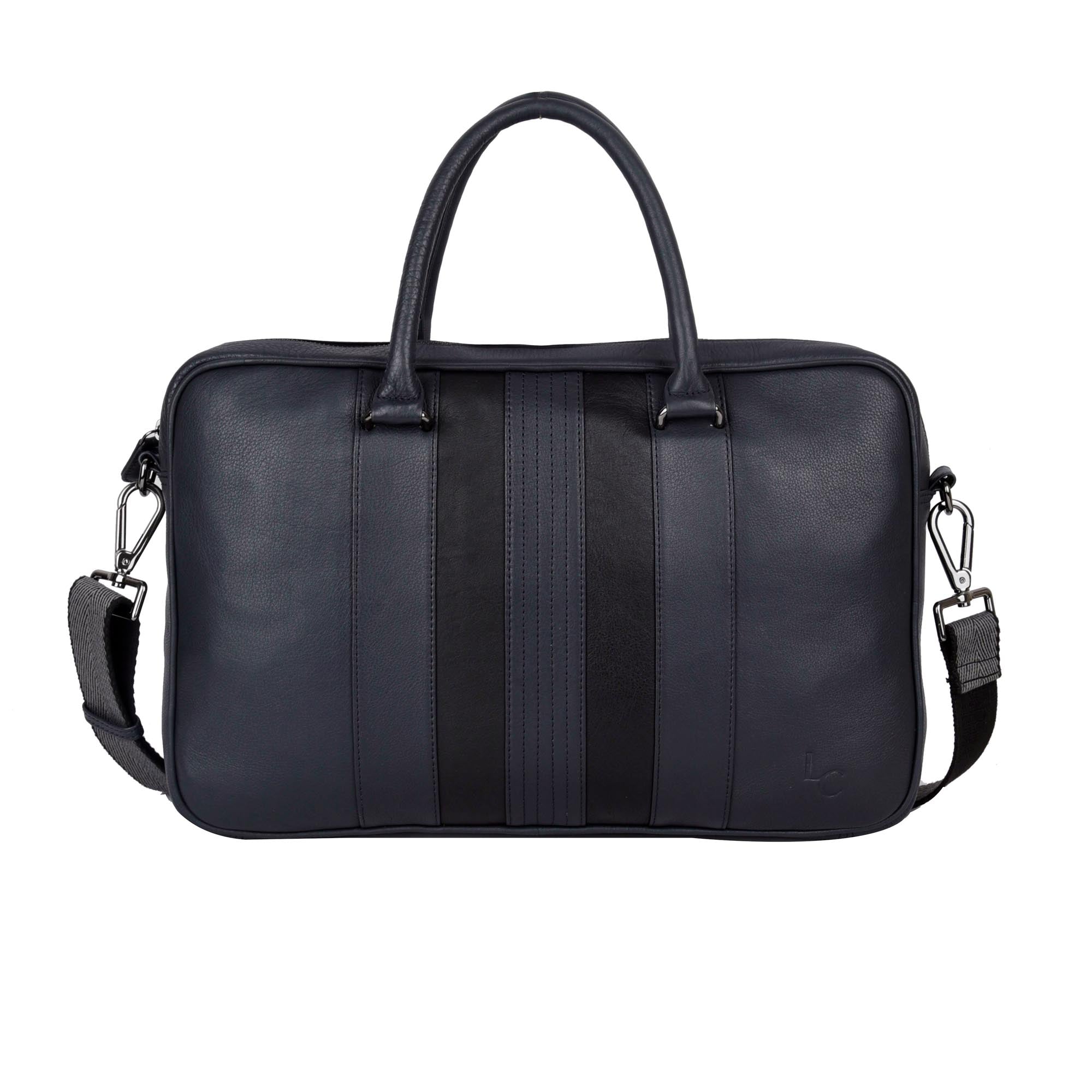 Spar Document Bag - Navy/Black | Zany